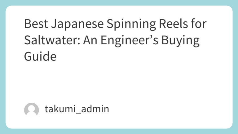 Best Japanese Spinning Reels for Saltwater: An Engineer’s Buying Guide ...